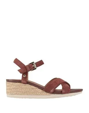 Geox Leather Wedge Espadrilles