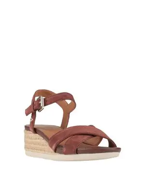 Geox Leather Wedge Espadrilles