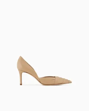 Giorgio Armani Nappa Leather Court Shoes - Beige
