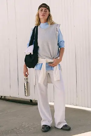 Free People Flutter Tank Top - Grey