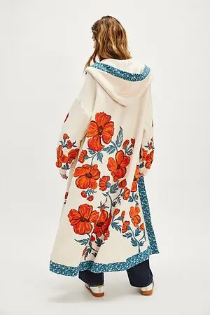 Free People Super Bloom Cardi - Blue Lagoon Combo