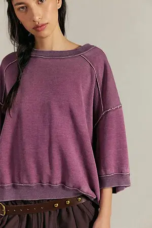 Free People We The Free Everything Pullover - Damson