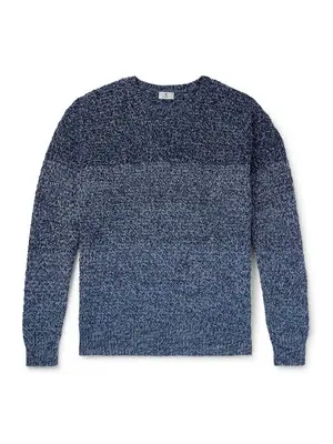 Etro Degradé Cotton-jacquard Sweater