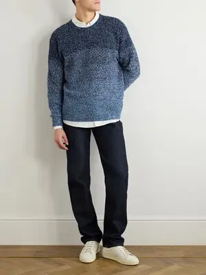 Etro Degradé Cotton-jacquard Sweater