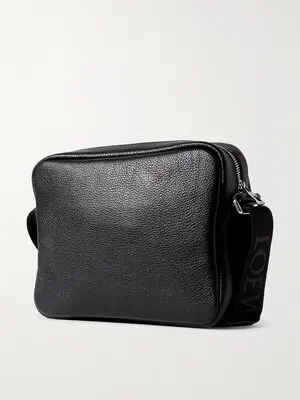 Loewe Pebble Xs Full-grain Leather Messenger Bag - Black