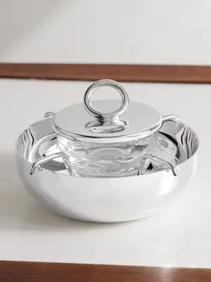 Christofle Vertigo Small -plated Caviar Serving Set - Silver