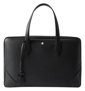 MONTBLANC Logo-appliquéd Full-grain Leather Briefcase