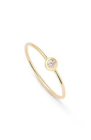 ANA LUISA Diamond Stacking Ring - Gold