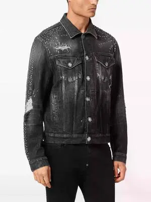 Philipp Plein Stud-embellished Denim Jacket