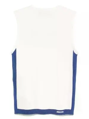 MSGM Ribbed-knit Tank Top