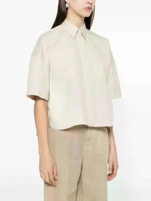 Brunello Cucinelli Graphic-motif Shirt - Neutrals