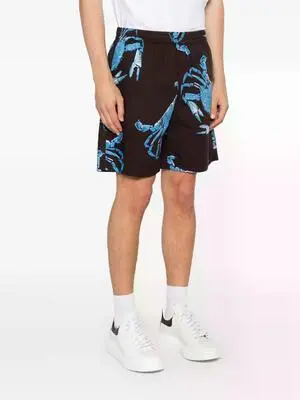 MSGM Graphic-print Shorts