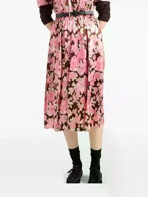 Prada Floral Print Midi Dress