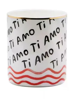 BITOSSI HOME Ti Amo Porcelain Scented Candle - White