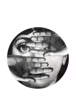 FORNASETTI Tema E Variazioni 154 Plate - Black
