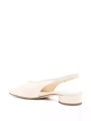 AeydĒ 35mm Leather Slingback Pumps - Neutrals