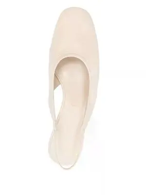 AeydĒ 35mm Leather Slingback Pumps - Neutrals