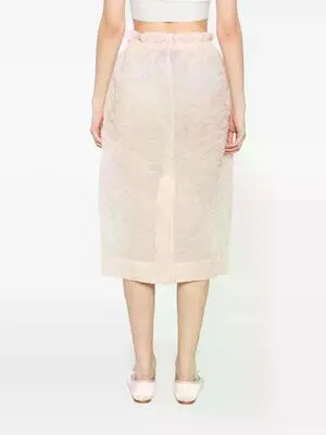 Simone Rocha Ruffle-waisted Skirt - Orange