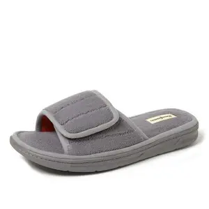 DEARFOAMS Collin Terry Adjustable Slide Slipper - Medium Grey