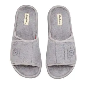 DEARFOAMS Collin Terry Adjustable Shower Slide Slipper - Medium Grey