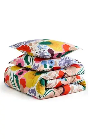 Marimekko Ojakellukka Organic Cotton Percale Comforter & Sham Set - Multi