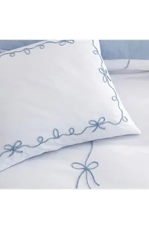 PERI HOME Sasha Bows Duvet Cover & Sham Set - Blue