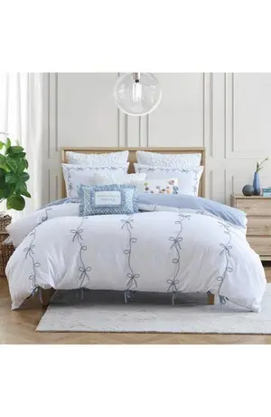 PERI HOME Sasha Bows Comforter & Sham Set - Blue
