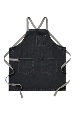 HEDLEY & BENNETT The Crossback Apron Grey Denim - Oyster