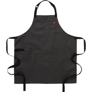 HEDLEY & BENNETT The Essential Apron Grey Cotton Canvas - Char