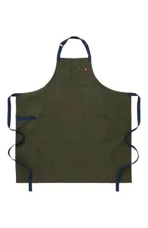 HEDLEY & BENNETT The Big Apron Green With Navy Straps - Olive