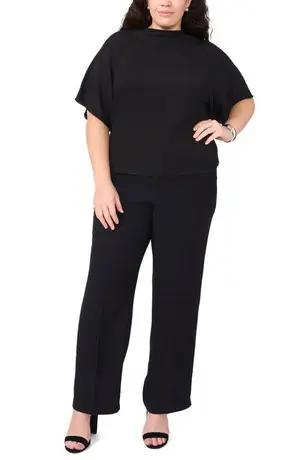 Vince Camuto Pucker Knit Top - Rich Black