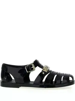 Moschino Lettering Jelly Sandals