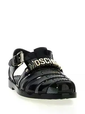 Moschino Lettering Jelly Sandals