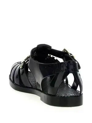 Moschino Lettering Jelly Sandals