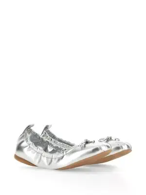 Hogan H684 Ballet Flats - Silver