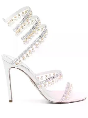 Rene Caovilla 105mm Chandelier Sandals - Silver