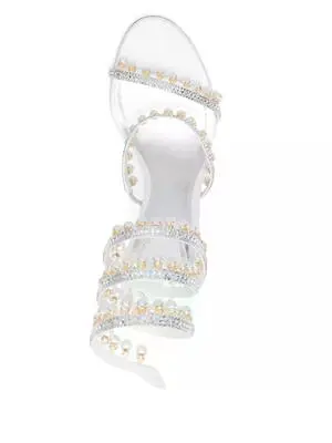 Rene Caovilla 105mm Chandelier Sandals - Silver