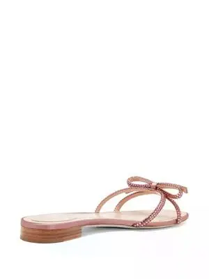 Rene Caovilla Bow-detail Sandals - Pink