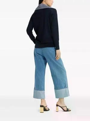 PATOU Trompe L'oeil Cotton Cardigan