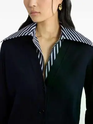 PATOU Trompe L'oeil Cotton Cardigan