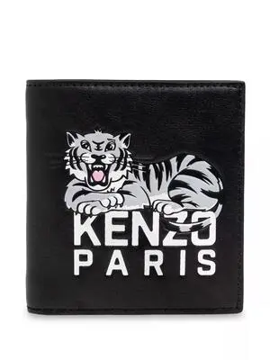 Kenzo Tiger-motif Wallet - Black
