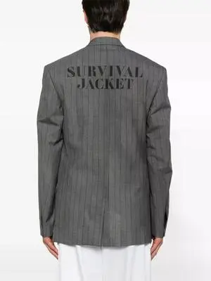 Moschino Graphic-print Pinstriped Blazer