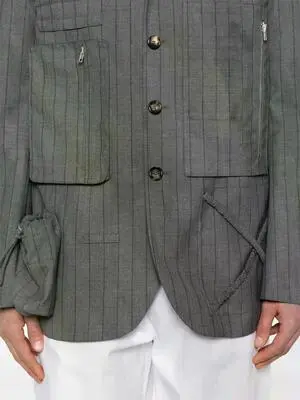 Moschino Graphic-print Pinstriped Blazer