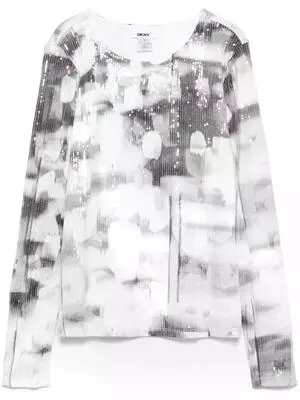 Dkny Sequined T-shirt - Grey
