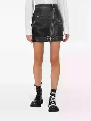 Moschino Leather Mini Skirt