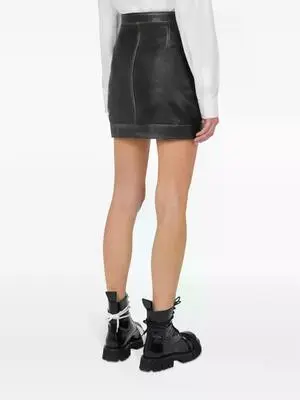 Moschino Leather Mini Skirt