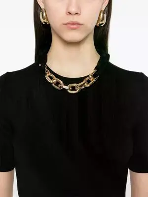 Rabanne Chain Link-detail Top - Black