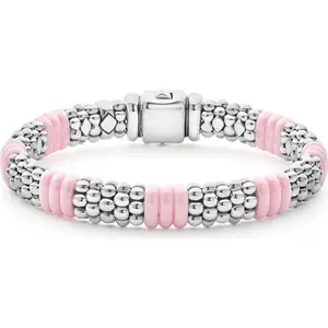 Lagos Caviar Ceramic Station Bracelet - Pink
