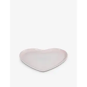 LE CREUSET Heart Stoneware Serving Platter 8.1cm - Shell Pink