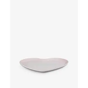LE CREUSET Heart Stoneware Serving Platter 8.1cm - Shell Pink